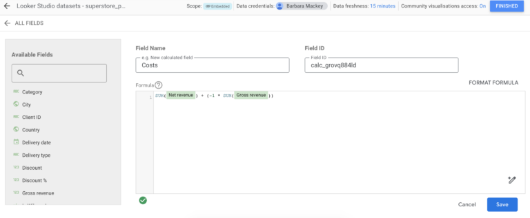 How to create calculated metrics in Looker Studio - Looker Studio Courses
