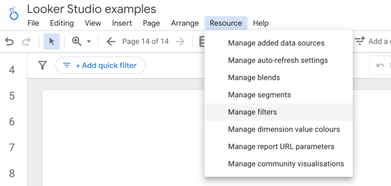 How to create filters in Looker Studio reports - Looker Studio Courses